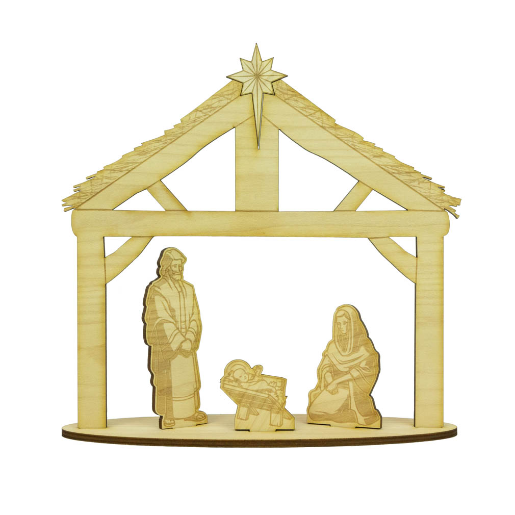 Wood Nativity Set LDS Nativity Set